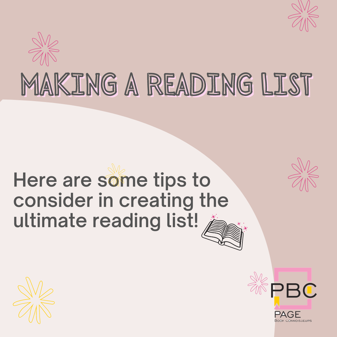 How to make a reading List (CheckList) – PAGE Book Connoisseurs